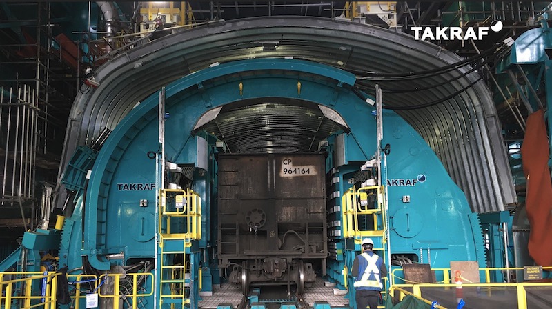 TAKRAF wagon unloading equipment delivers on design promise