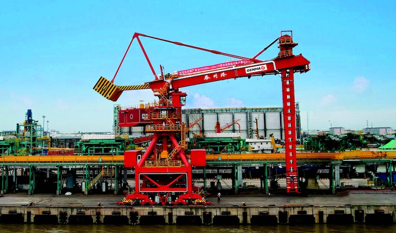 GENMA domestic scraper ship-unloader