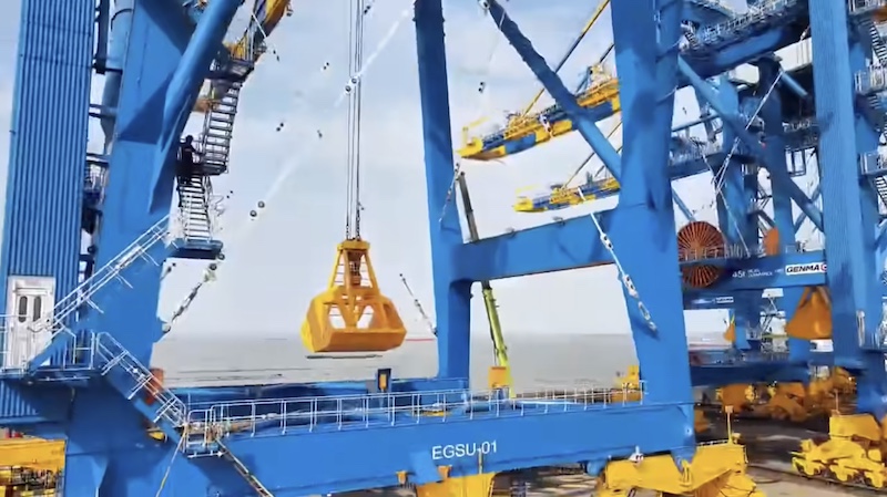 GENMA completes shipment of three large grab ship unloaders